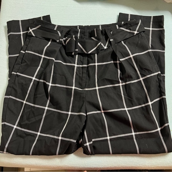 Gabrielle Union | Pants & Jumpsuits | Gabrielle Union Plaid Belted ...